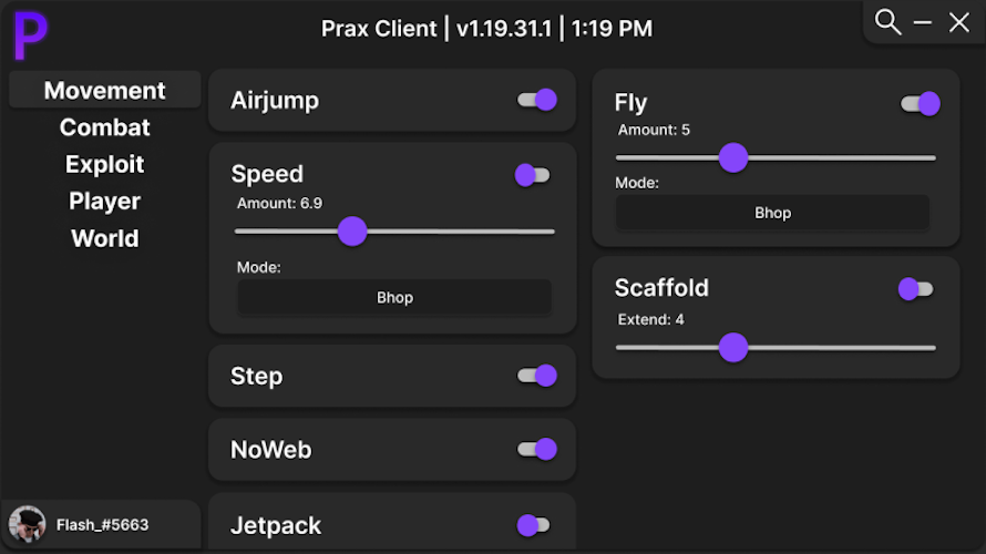 Prax Client 1.20.02 - ICVHACK